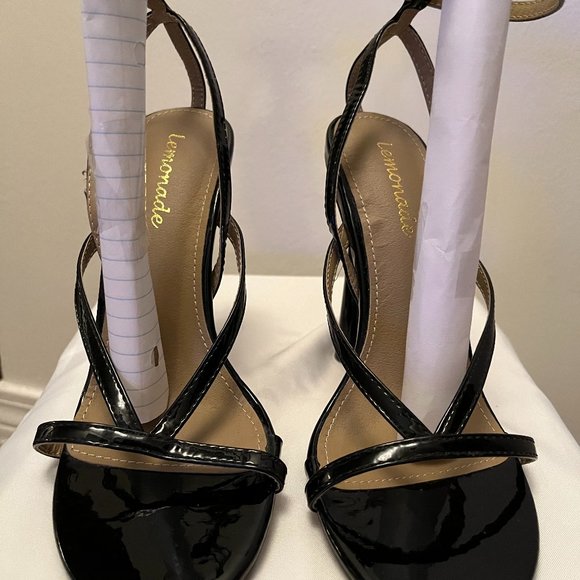 Shoes | 4 Inch Stiletto Black Patent Leather Heel Nwt | Poshmark